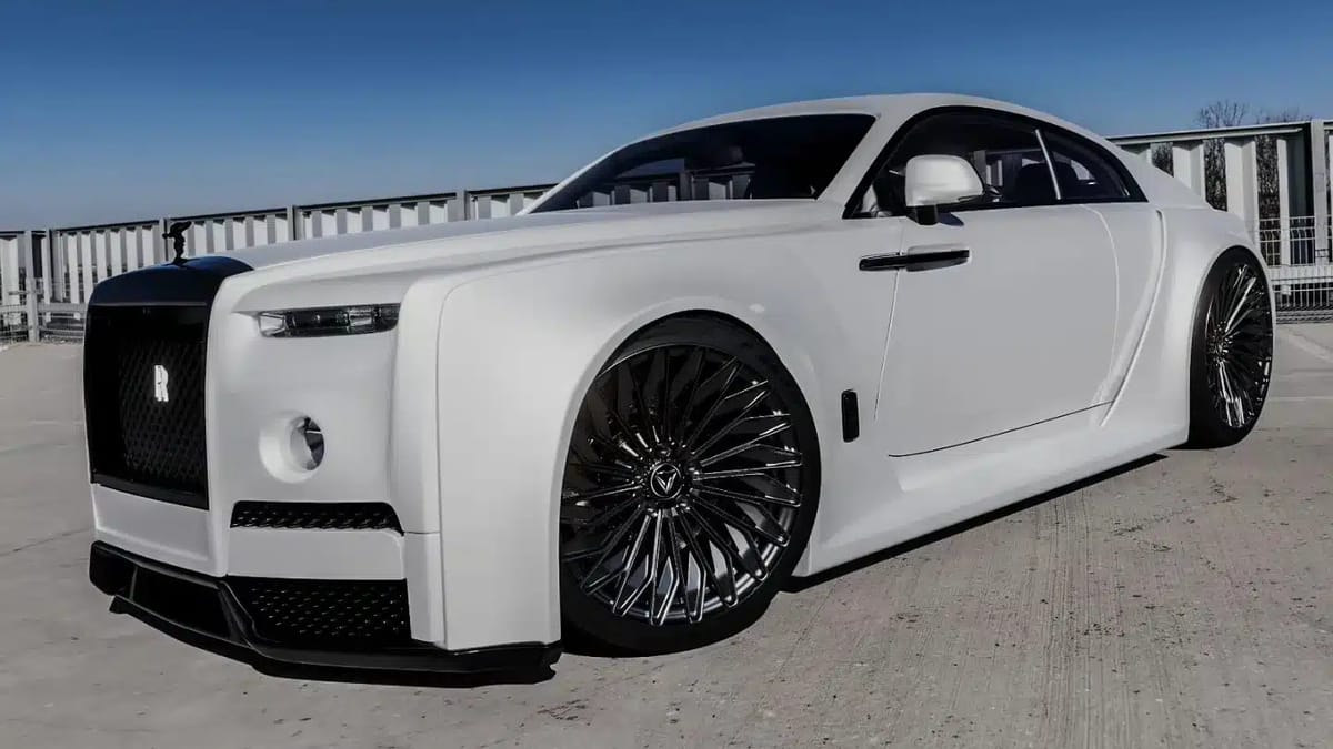 Rolls-Royce Wraith Apollo White Edition looks like something from 2065
