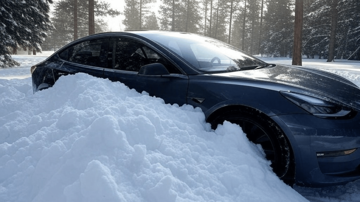 Tesla stranded at 10,000ft in Utah's snowy mountains leaves recovery ...