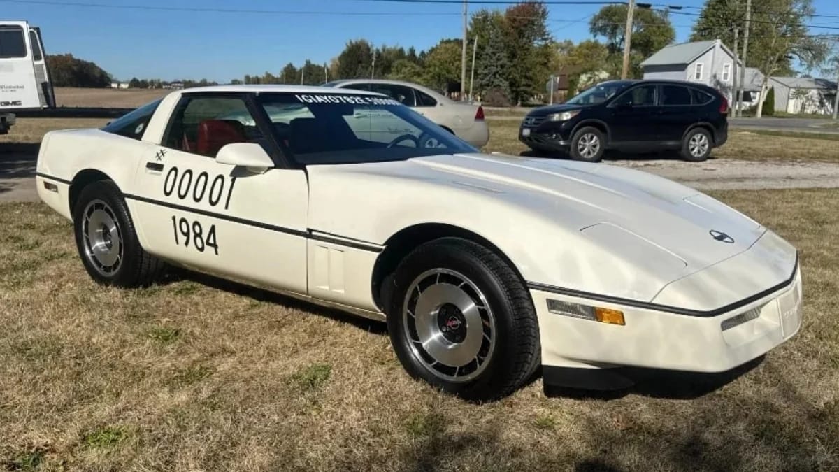 Historic 1984 C4 Corvette, VIN 001, built with a NASA style dashboard ...