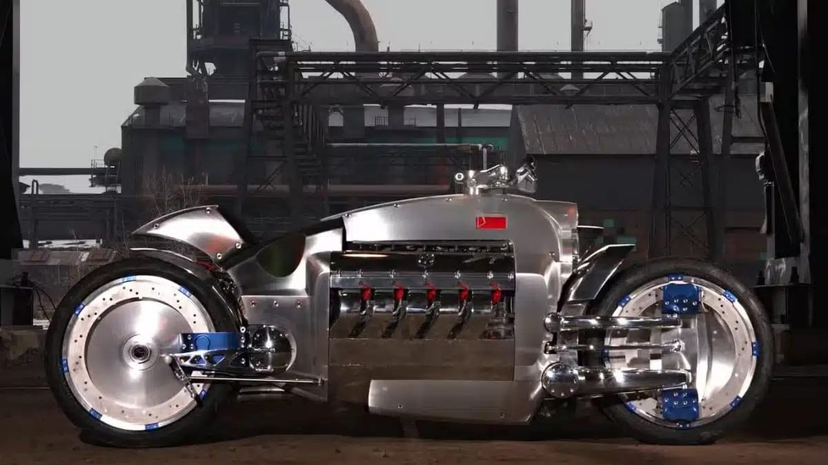 Dodge made a bizarre concept four-wheel motorcycle that blurred the ...