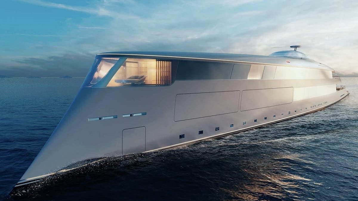 This is the Sinot Aqua, a $645 million yacht powered by hydrogen