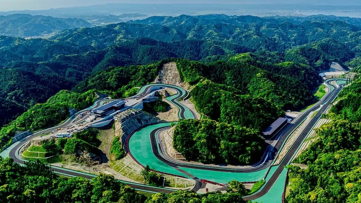 Private race track in Japan is stunning engineering as well as beauty