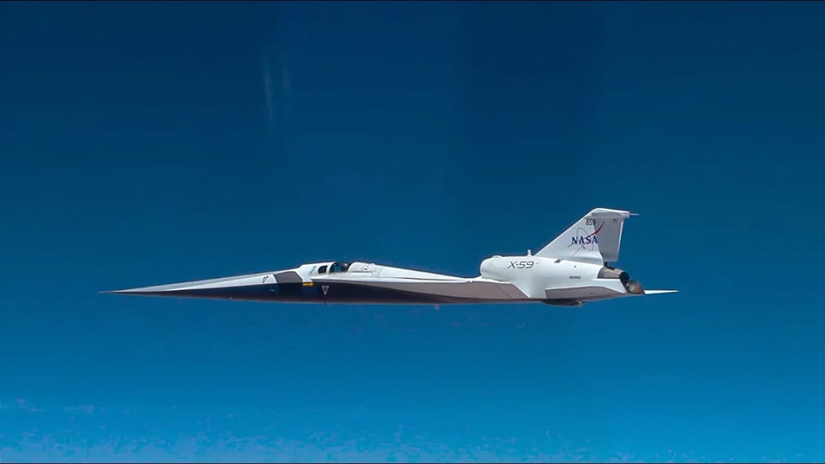 NASA's 'Son of Concorde' X-59 jet makes history as it flies 'quiet ...