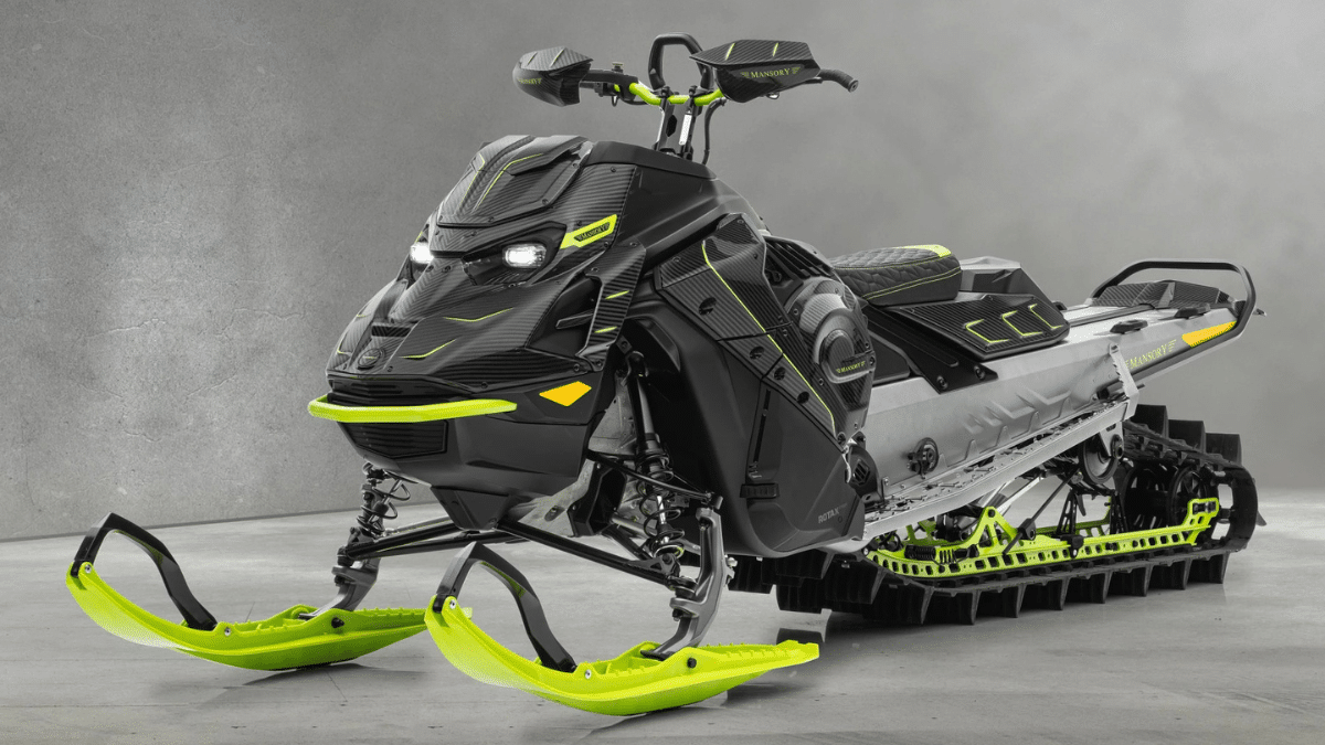 Meet the 'Black Lizard', a 205HP carbon snowmobile from Mansory