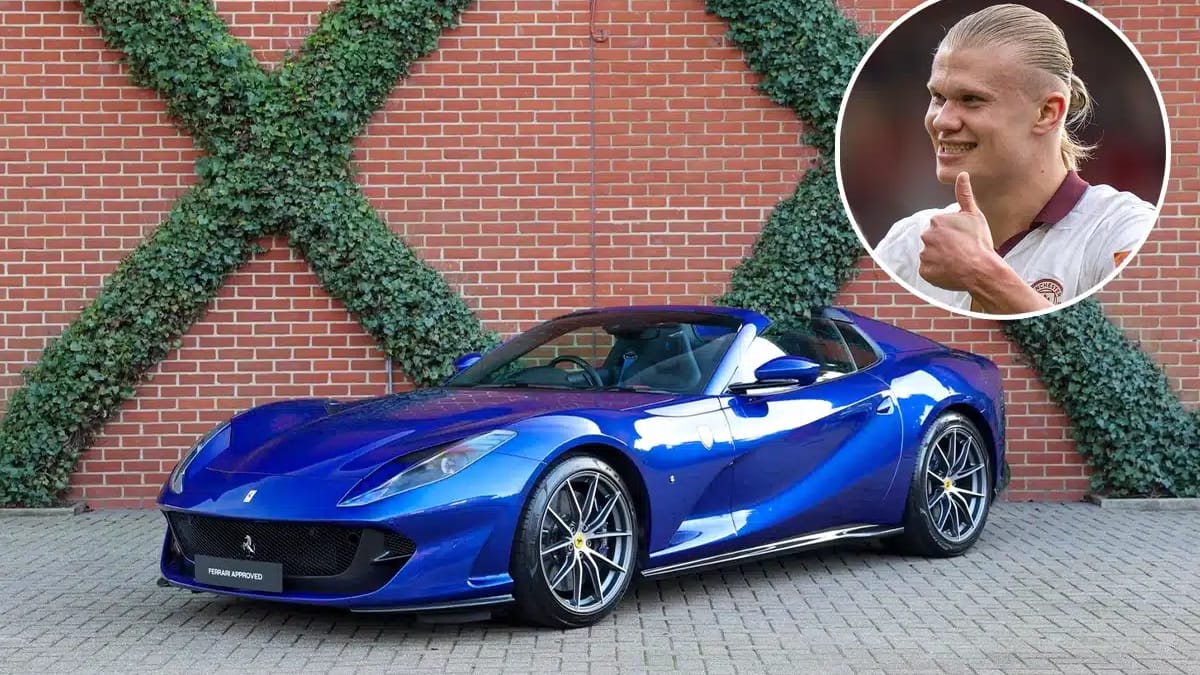 Erling Haaland was spotted cruising Monaco in a wild Ferrari