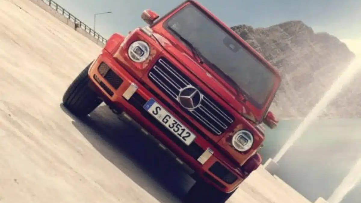Mercedes drove the G-Class sideways on a wall in physics-defying stunt ...