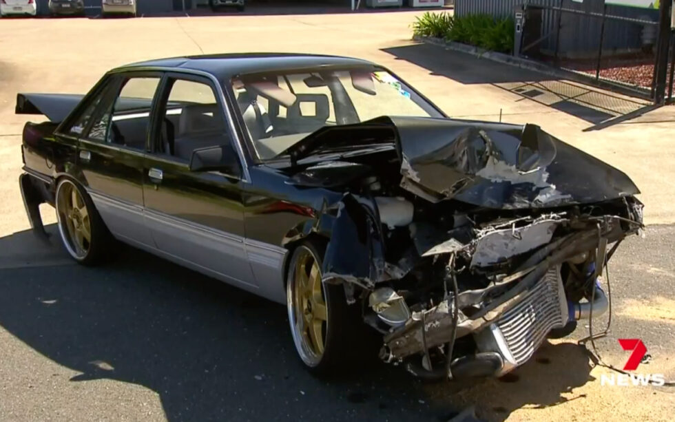 Mechanic totals his customer's rare 1986 Holden Commodore VL