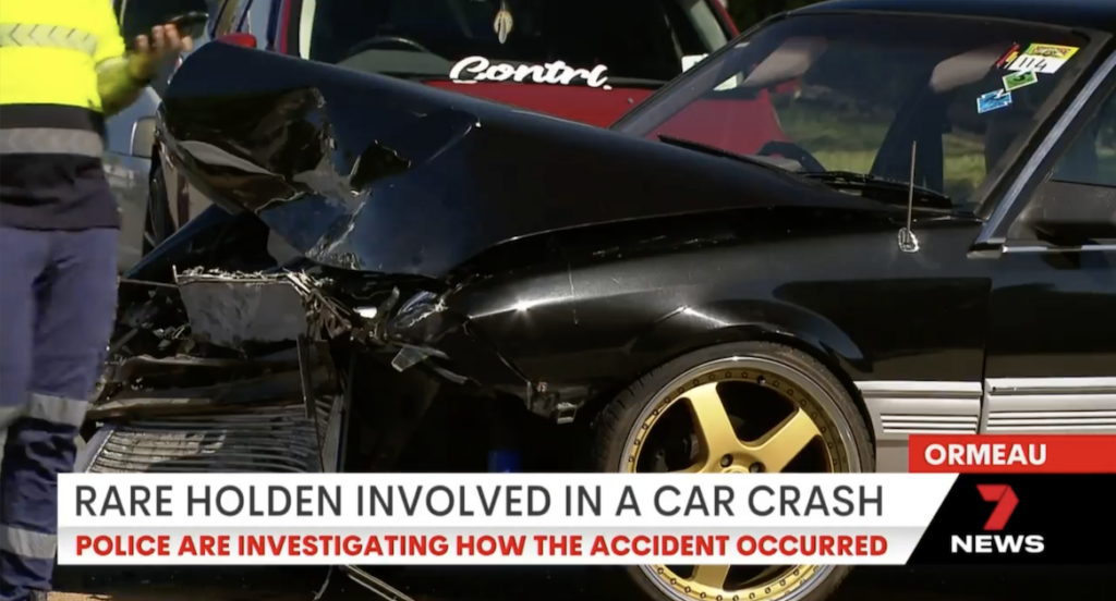 Mechanic totals his customer's rare 1986 Holden Commodore VL