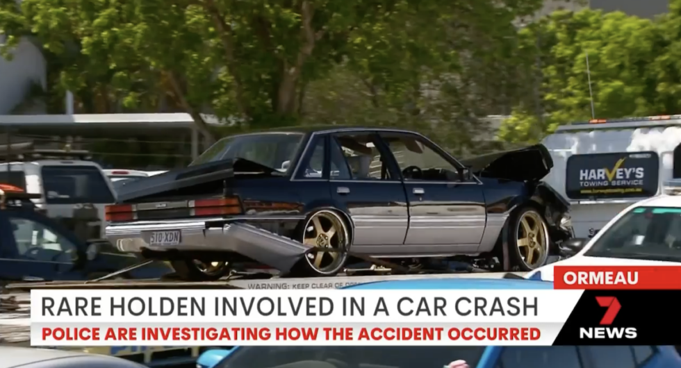 Mechanic totals his customer's rare 1986 Holden Commodore VL