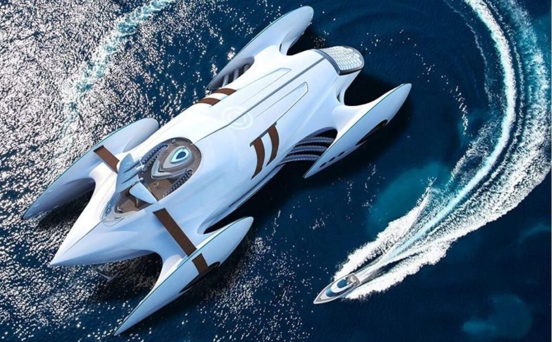 Meet Decadence, a 246-ft retro-futuristic supercar on water