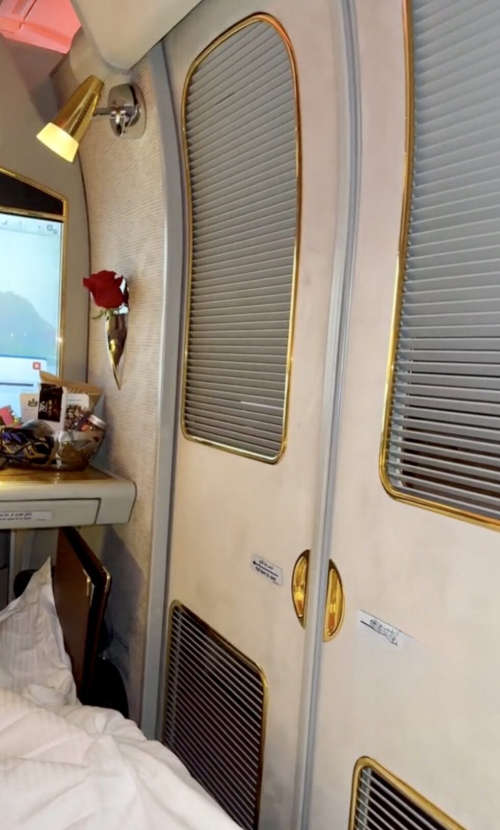 Woman shows what flying on $15k first-class ticket is like
