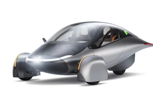This is the new Aptera car and it looks like a spaceship