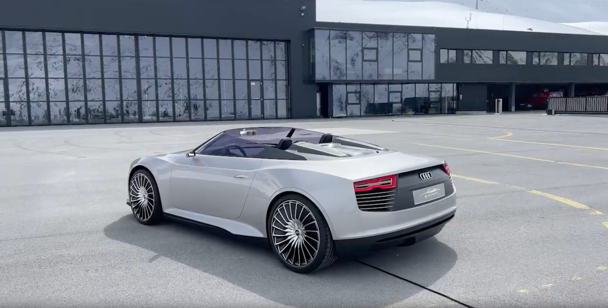 Meet the roofless retro-futuristic Audi E-Tron Spyder