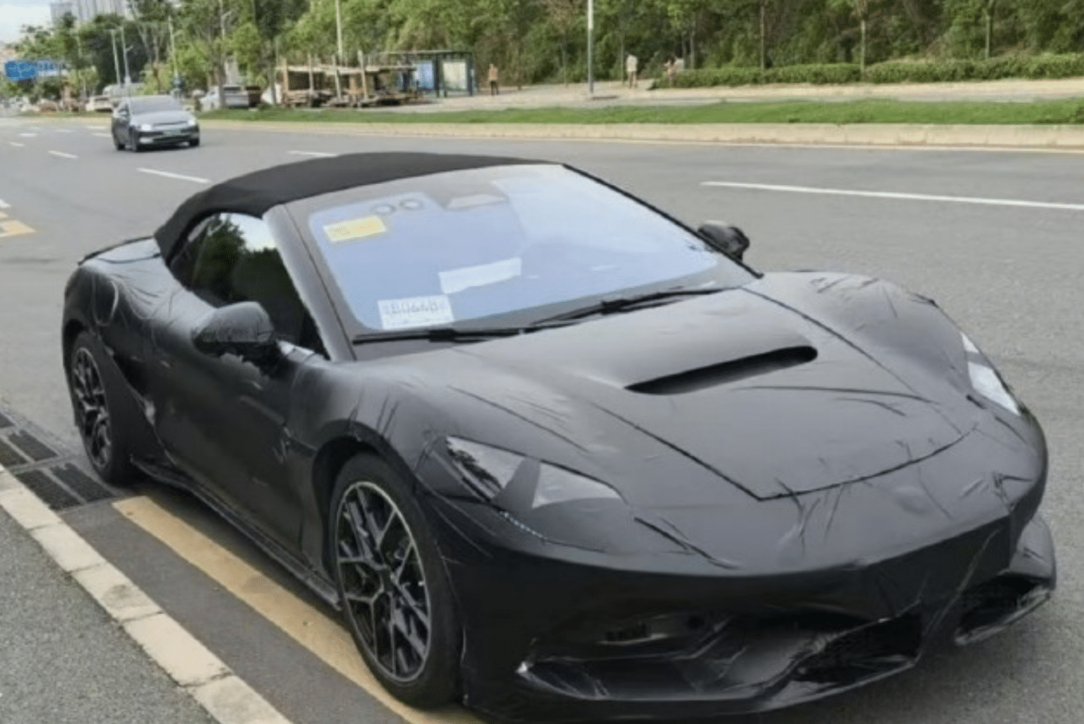 BYD’s new two-door electric sports car spotted out in the wild, with a few details standing out ...