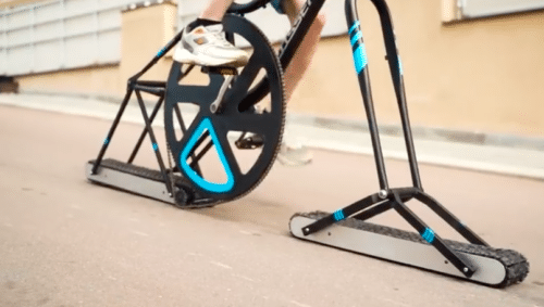 This wheelless bike makes for some pretty addictive viewing