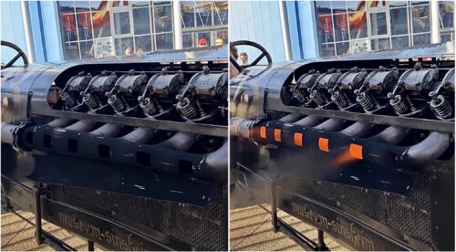 The Brutus car is fire-spitting monster with a 47 L engine