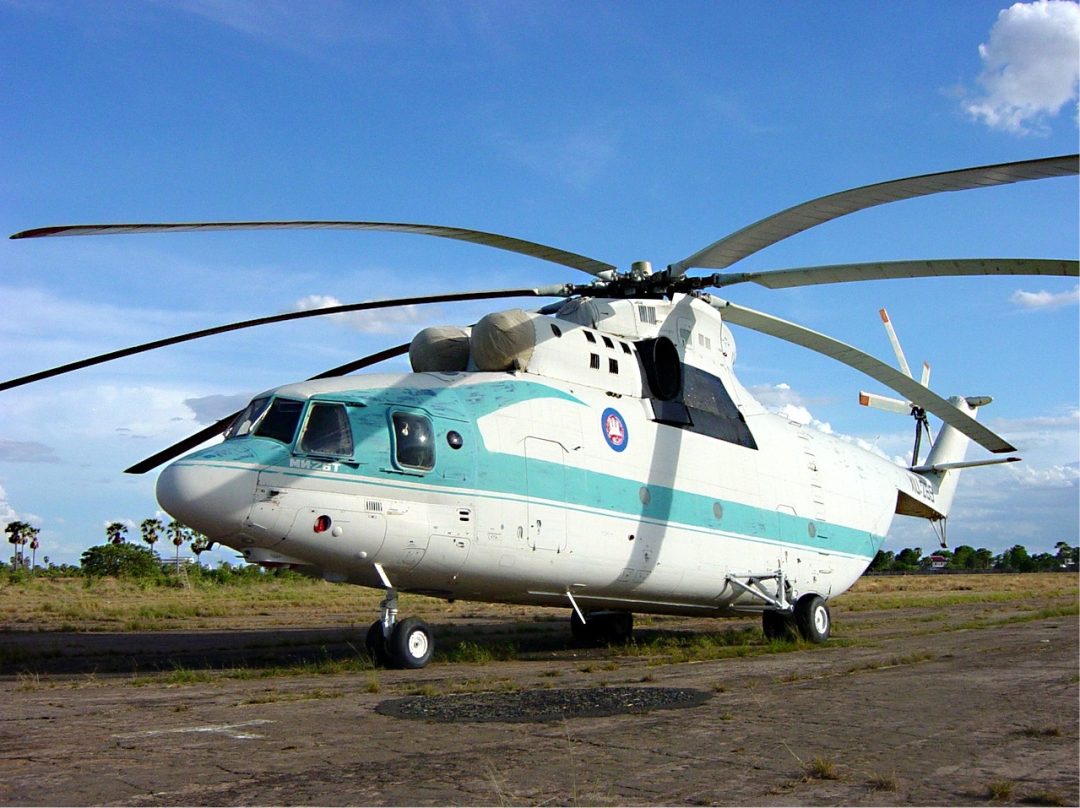 Biggest helicopter The monstrous Mil Mi-26 can lift a plane.