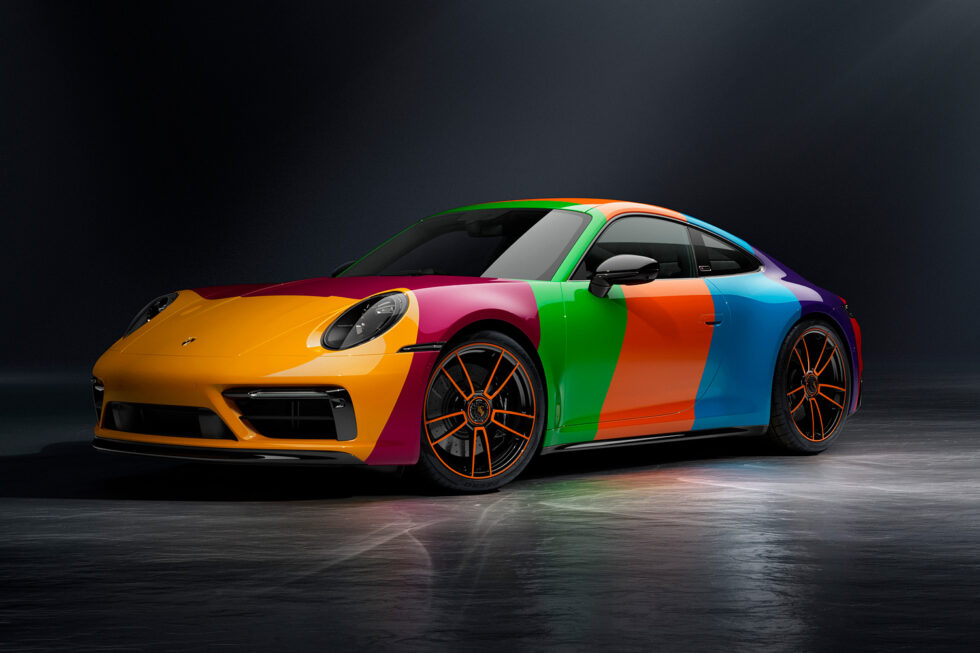 This colorful Porsche 911 may be our new favorite sports car