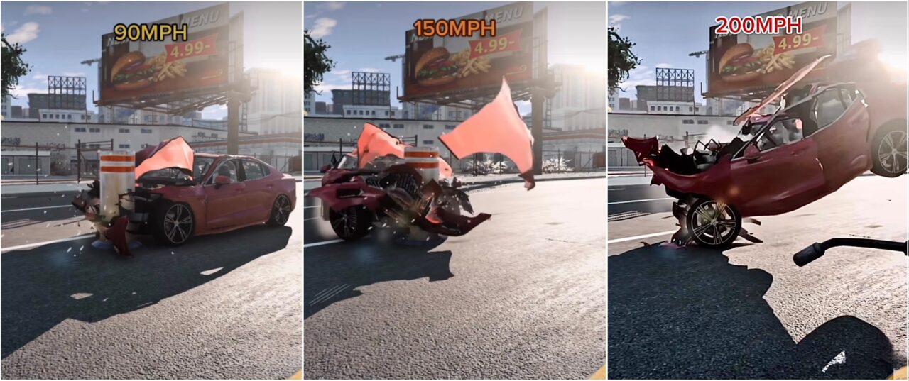 This is what happens when you crash at 260 mph