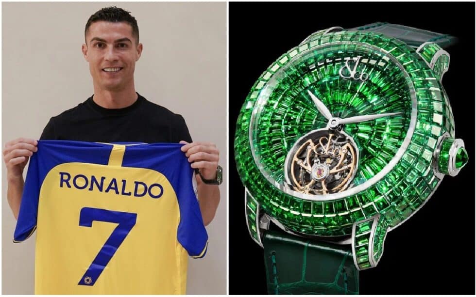 Cristiano Ronaldo rocked a $770k Jacob watch on his way to Saudi Arabia
