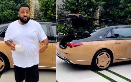 DJ Khaled shows off incredible customized 'Maybach Cappuccino'