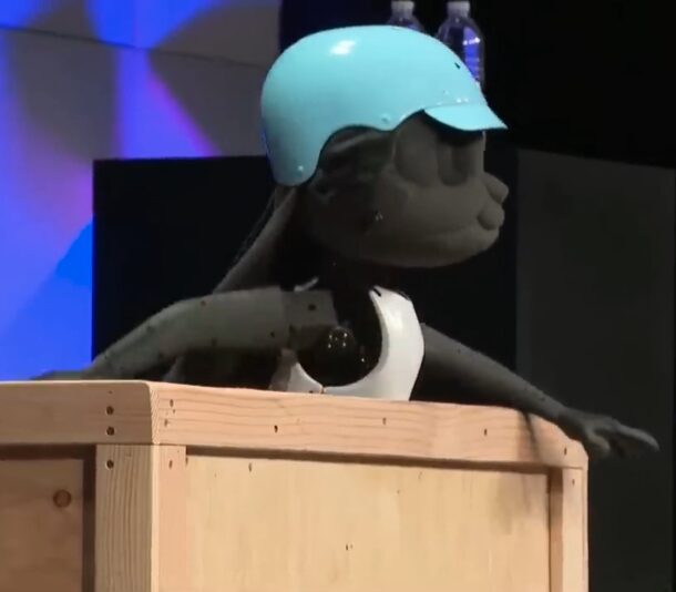 Disney unveils its newest prototype, a roller skating bunny