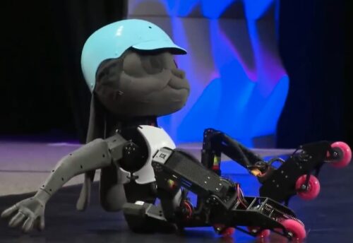 Disney unveils its newest prototype, a roller skating bunny