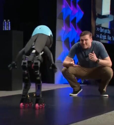 Disney unveils its newest prototype, a roller skating bunny