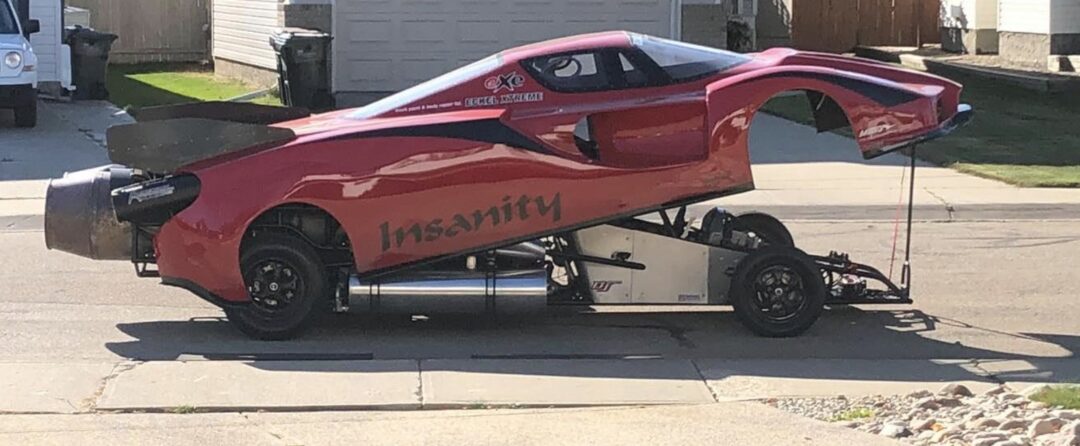 Dad spent 17 years building jet engine powered Ferrari Enzo