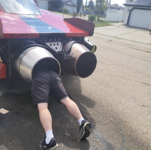 Jet Powered Ferrari Enzo dragster took 17 years to build