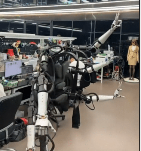 Footage of humanoid robot factory in China