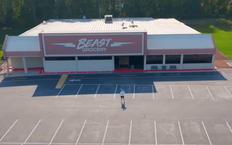 How much MrBeast owes for challenging a man to live in a store