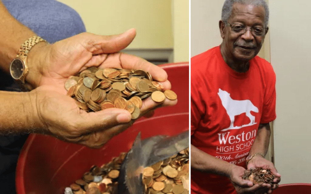 Otha Anders spent half his life collecting 500,000 pennies
