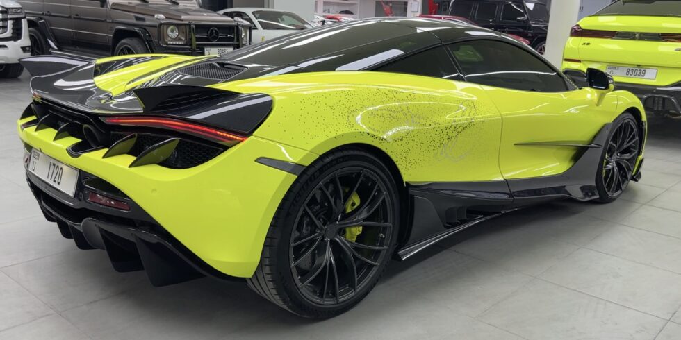 Supercar Blondie’s McLaren 720s gets a crazy highlighter yellow ...