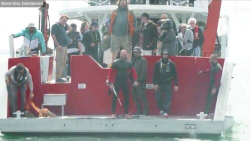 Behind the scenes of the crazy underwater stunts in Meg 2