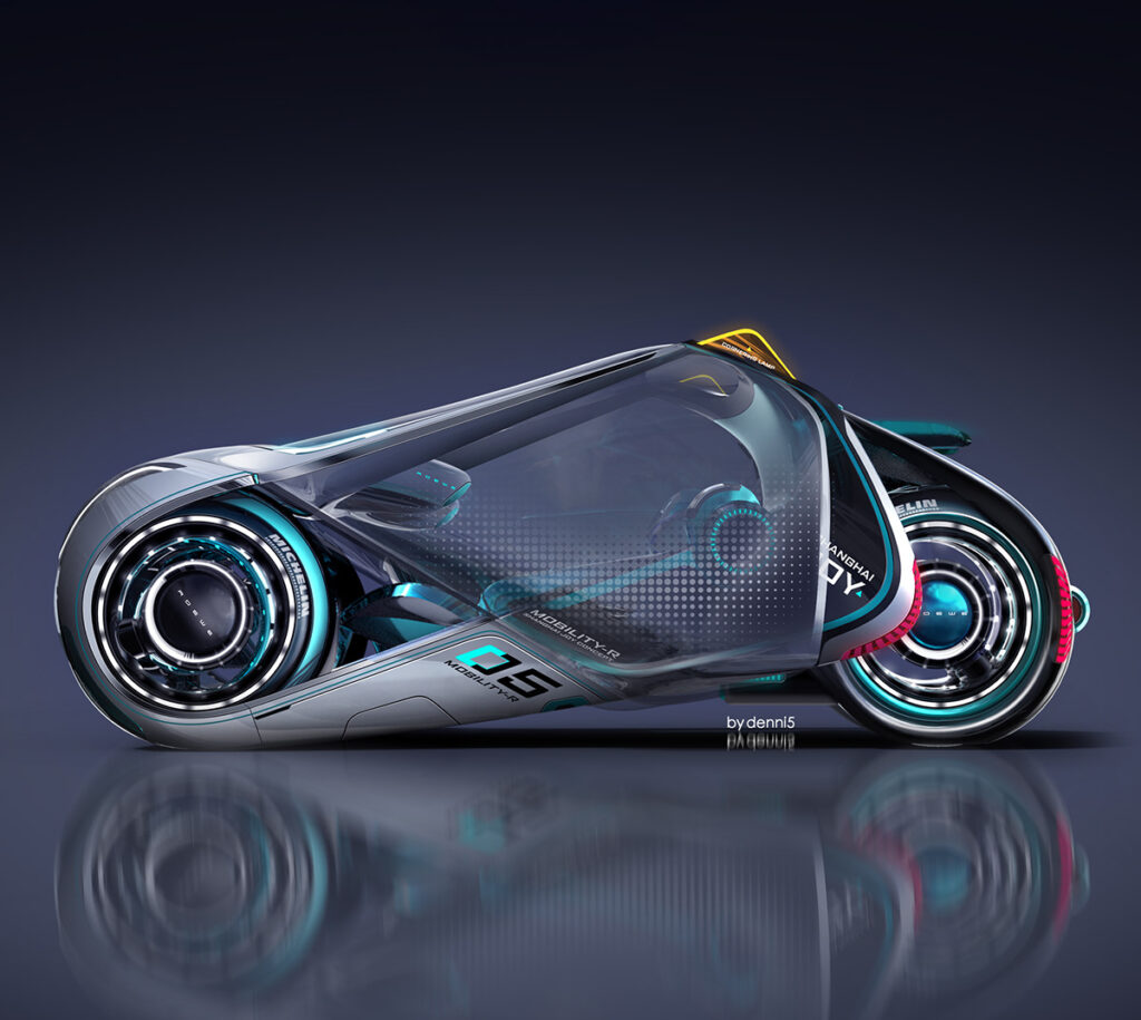 You can ski through busy traffic on this future concept bike