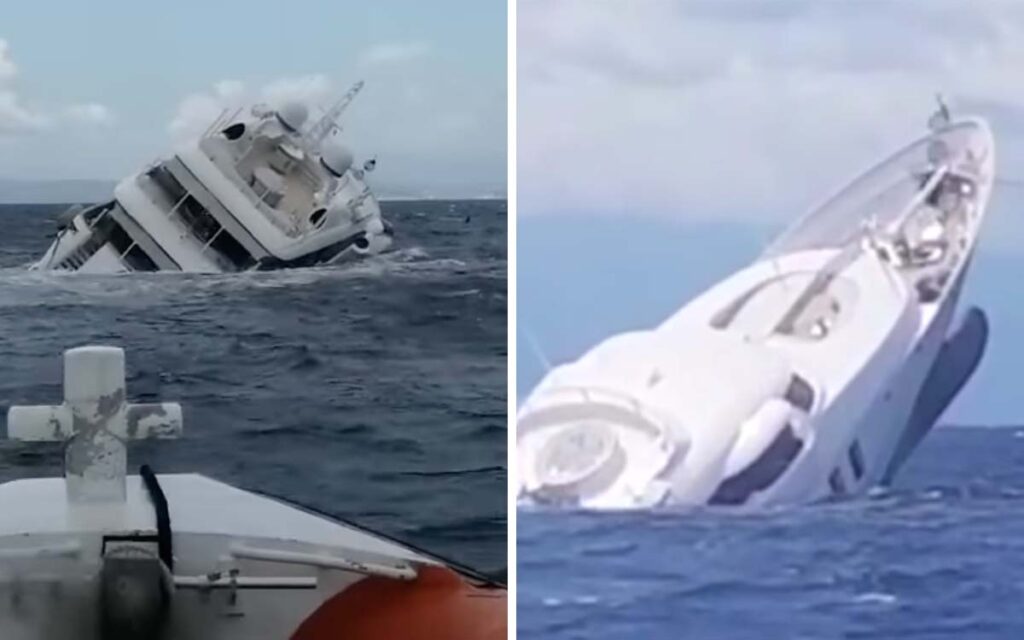 Viral footage shows yacht sinking off the coast of Italy – Supercar Blondie