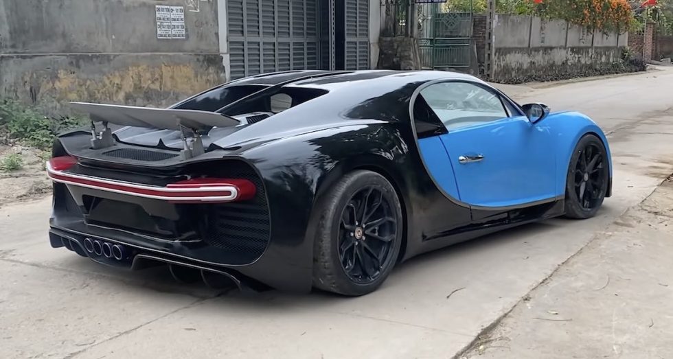 Vietnamese mates make a Bugatti Chiron from clay and fiberglass ...