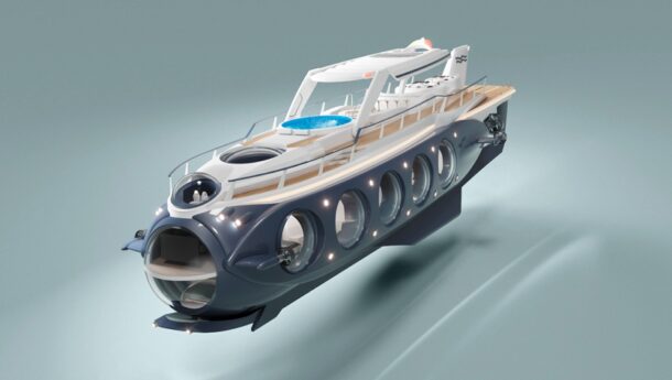This submarine-yacht hybrid can stay underwater for FOUR days