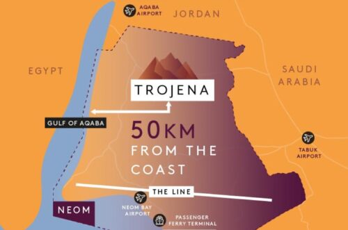 Neom and 'The Line' map shows the enormity of the project