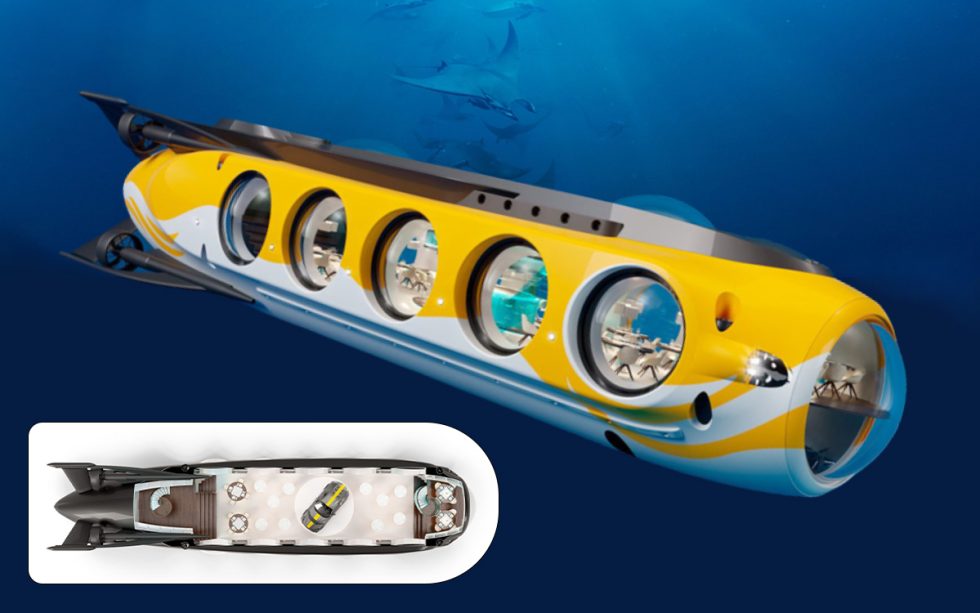 The party submarine that holds your supercar as well as 120 of your ...