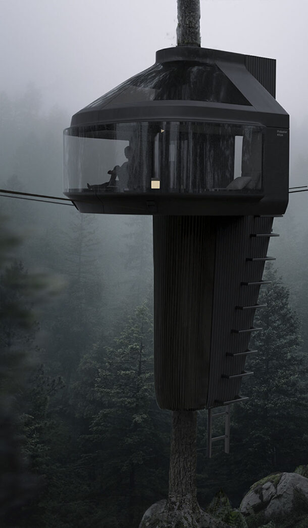 Polestar has built a futuristic treehouse that belongs in a sci-fi ...