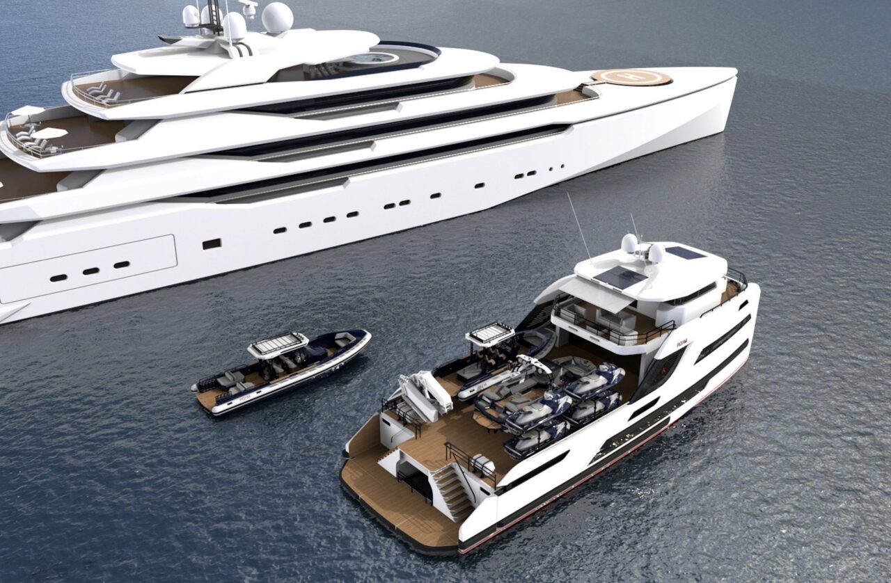 This superyacht shadow boat is a playground for billionaires