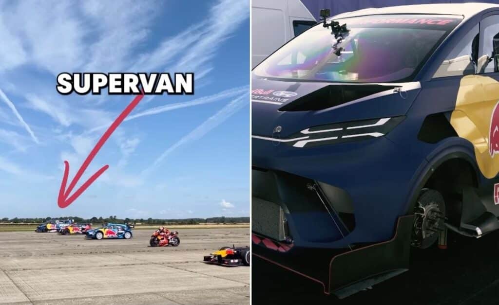 Red Bull Supervan into a 2,000 horsepower drag race monster