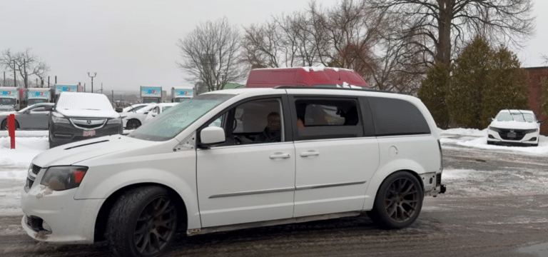 Guy built a Hellcat muscle minivan and it goes like anything