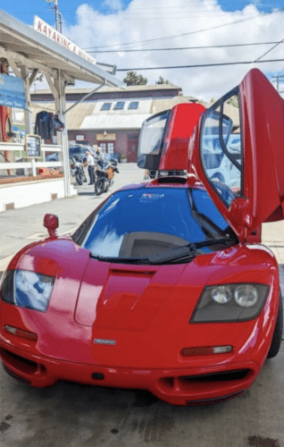 OpenAI CEO Sam Altman lets onlookers admire $20m McLaren F1