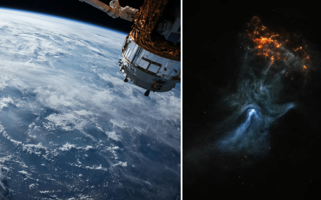 NASA shares an image of a giant ghost hand in space