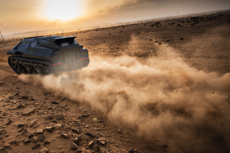 This is STORM, the world's craziest armored amphibious tank