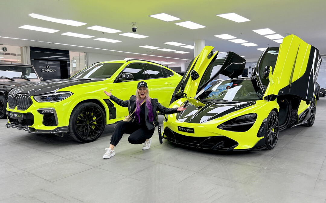 Supercar Blondie’s McLaren 720s gets a crazy highlighter yellow ...