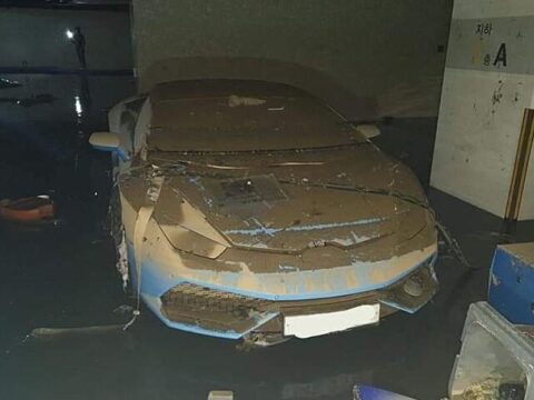 Lamborghini Aventador, Huracan, and McLaren destroyed in Typhoon